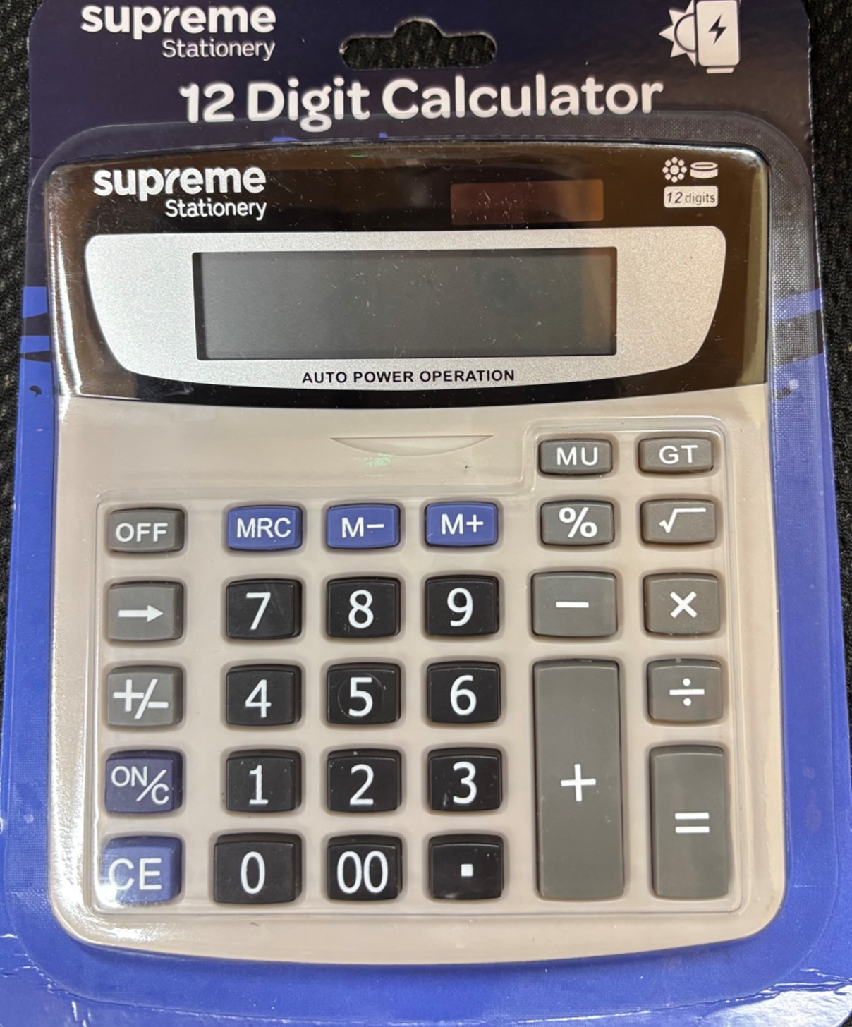 Concept 12 Digit Desktop Calculator - First Class Office